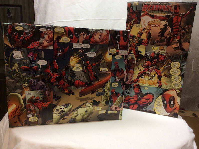 DEADPOOL Decoupage Comic Book Storage Box | Etsy