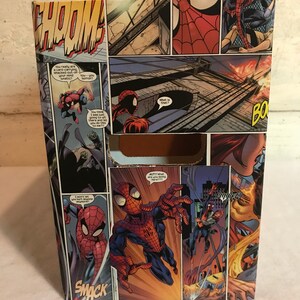CUSTOM SPIDER-MAN Decoupage Comic Book Storage Box!!! - Etsy