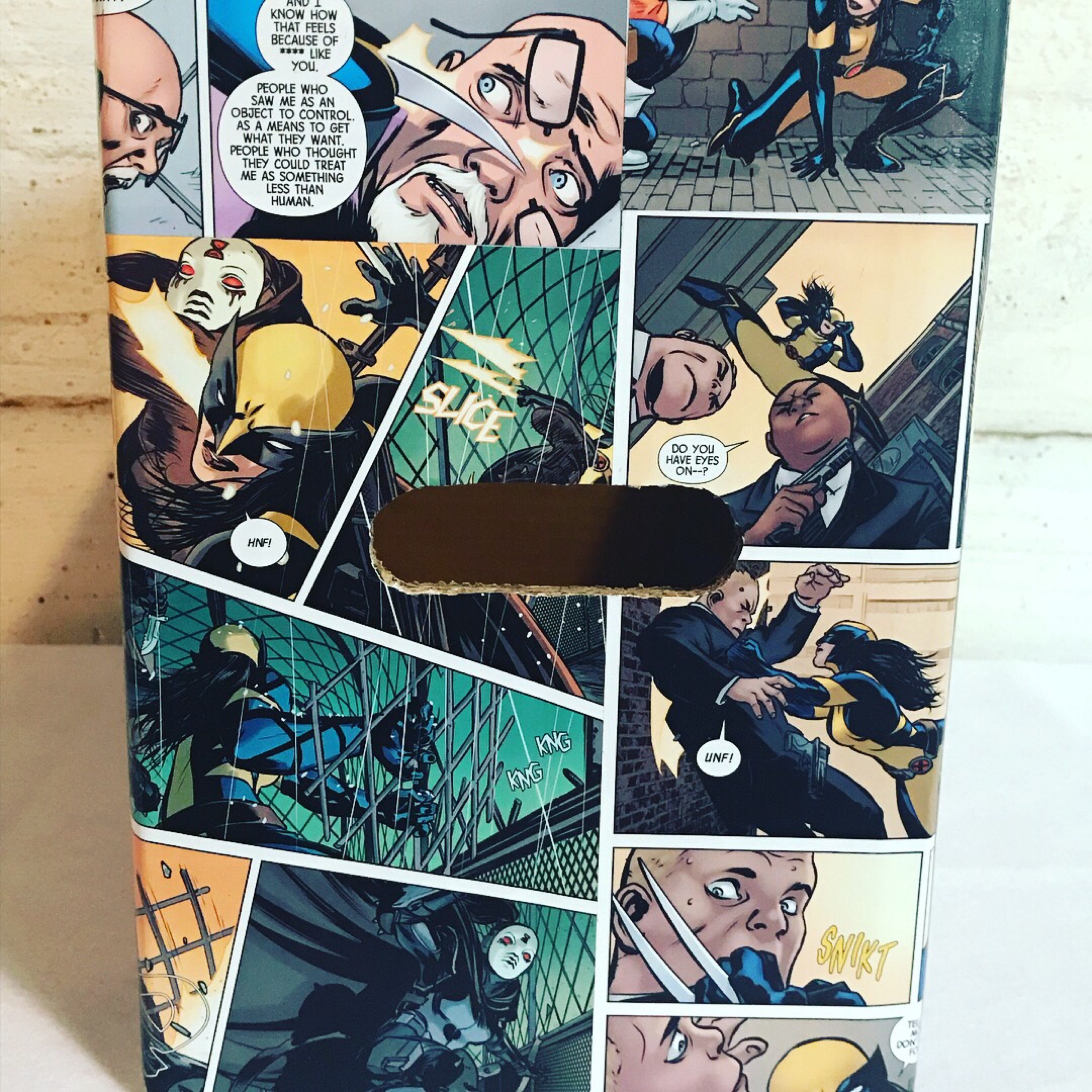 CUSTOM Marvel Decoupage Comic Book Storage Box!!! - Etsy