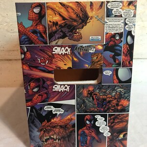 CUSTOM SPIDER-MAN Decoupage Comic Book Storage Box!!! - Etsy