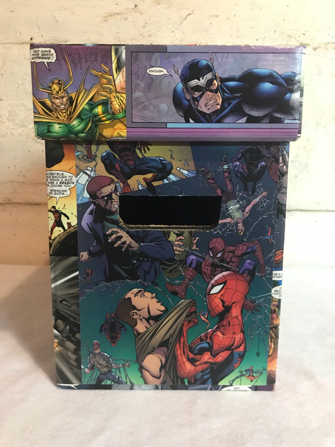 Avengers CUSTOM Decoupage Comic Book Storage Box | Etsy