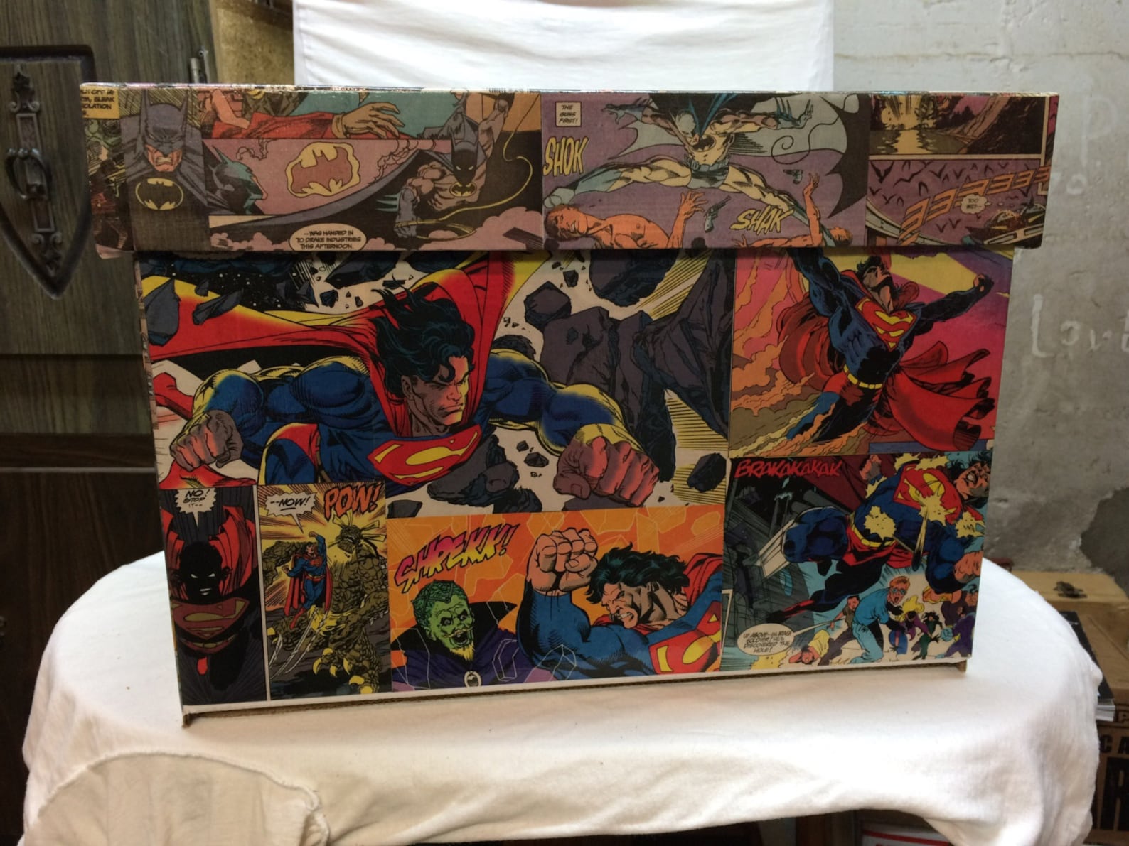 Decoupage Comic Book Storage Box - Etsy