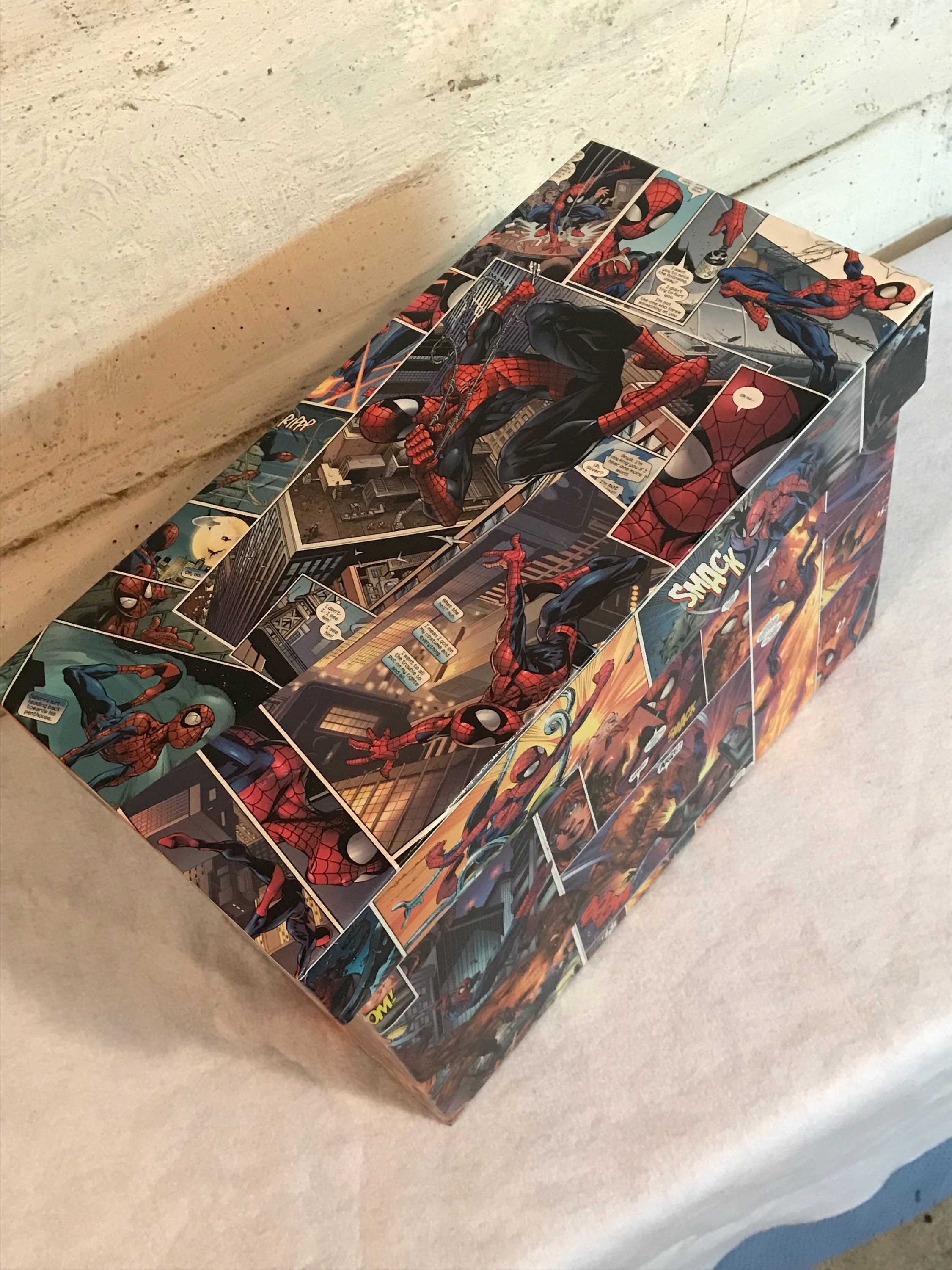 CUSTOM SPIDER-MAN Decoupage Comic Book Storage Box!!! - Etsy