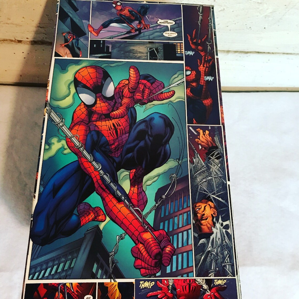 CUSTOM SPIDER-MAN Decoupage Comic Book Storage Box!!! - Etsy