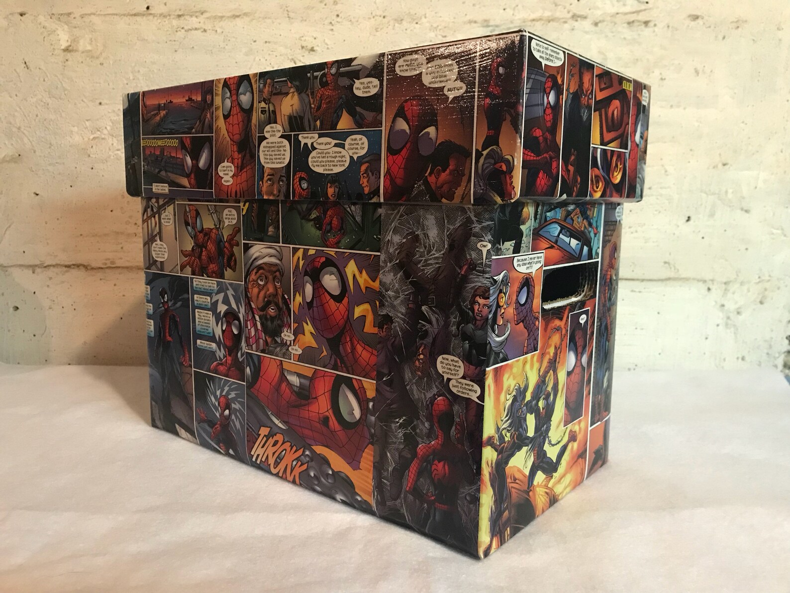 CUSTOM SPIDER-MAN Decoupage Comic Book Storage Box - Etsy