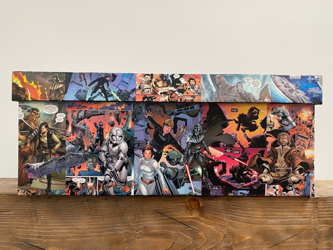 HOT!!! STAR WARS Long Box Decoupage Comic Book Storage Box!!! - Etsy