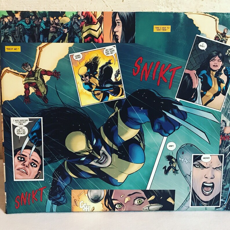 CUSTOM Marvel Decoupage Comic Book Storage Box - Etsy