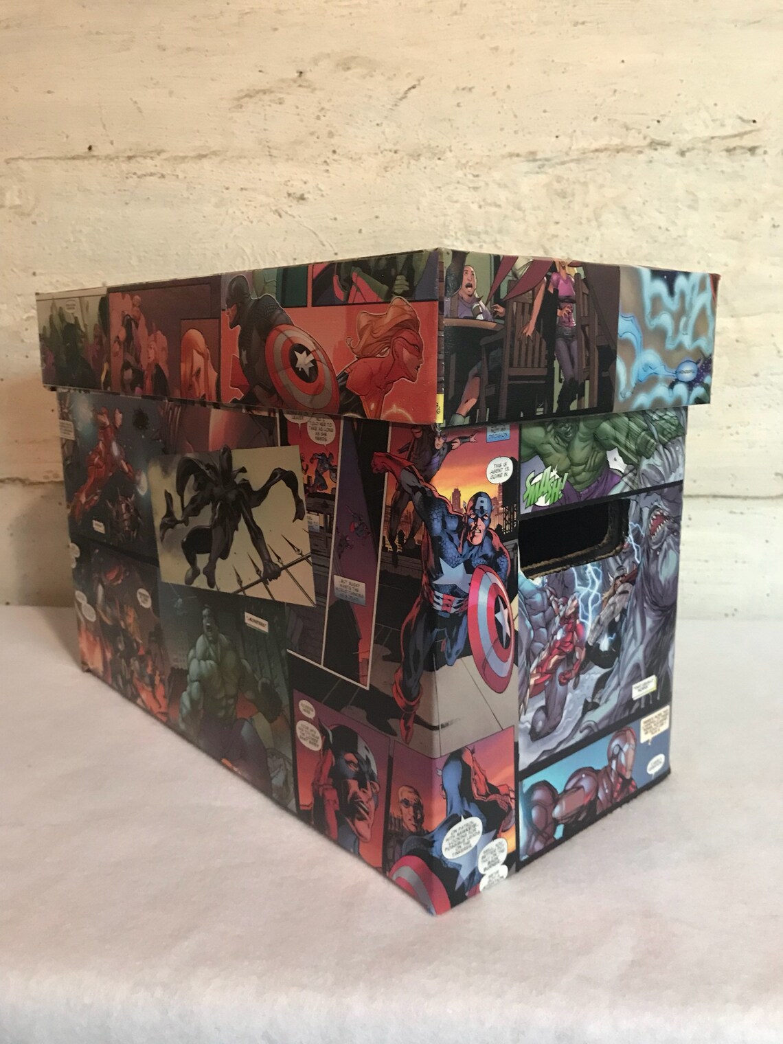 Avengers CUSTOM Decoupage Comic Book Storage Box | Etsy