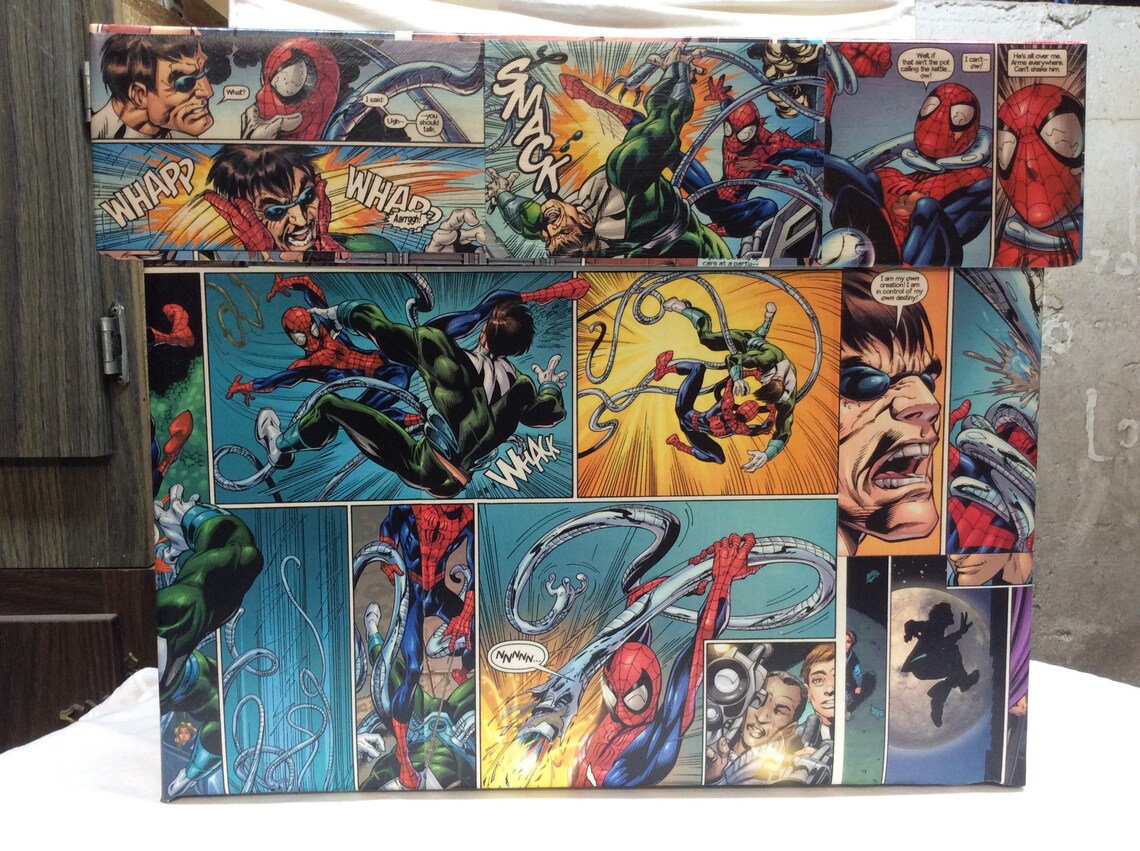 CUSTOM SPIDER-MAN Decoupage Comic Book Storage Box!!! - Etsy