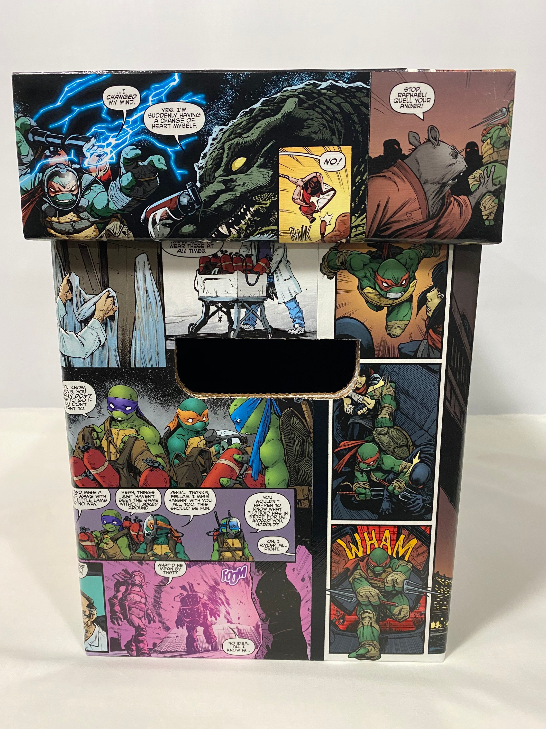 Hot NINJA TURTLES TMNT Decoupage Comic Book Storage Box | Etsy