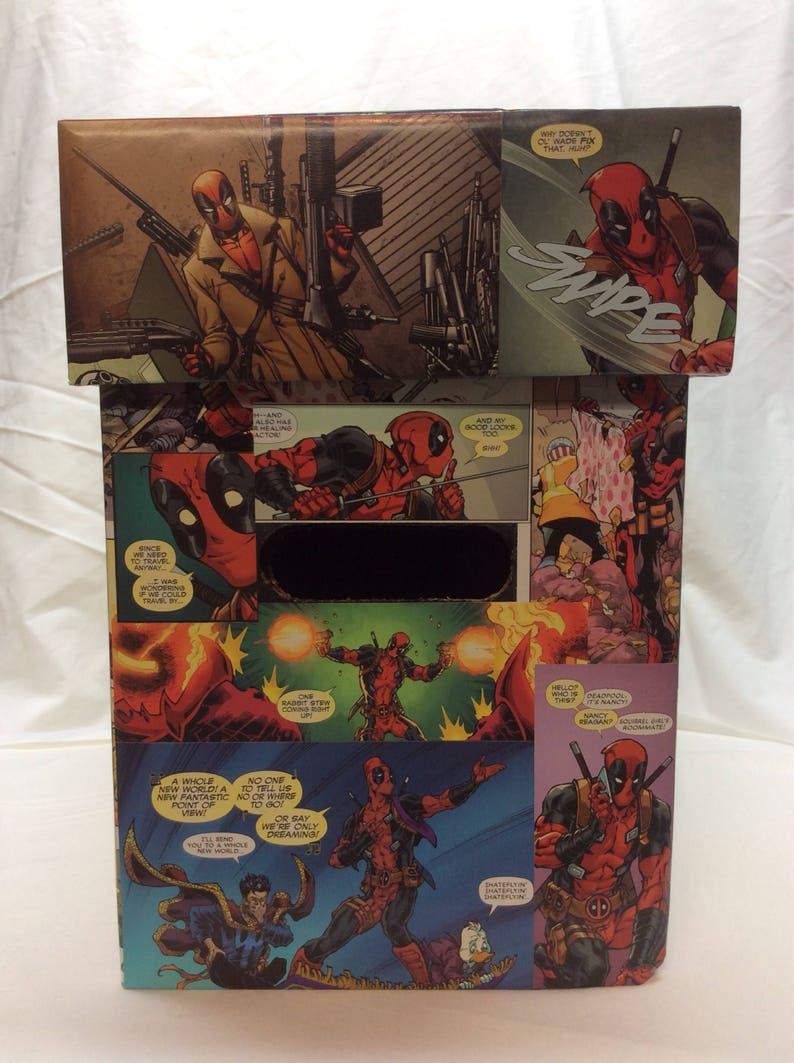 DEADPOOL Decoupage Comic Book Storage Box | Etsy