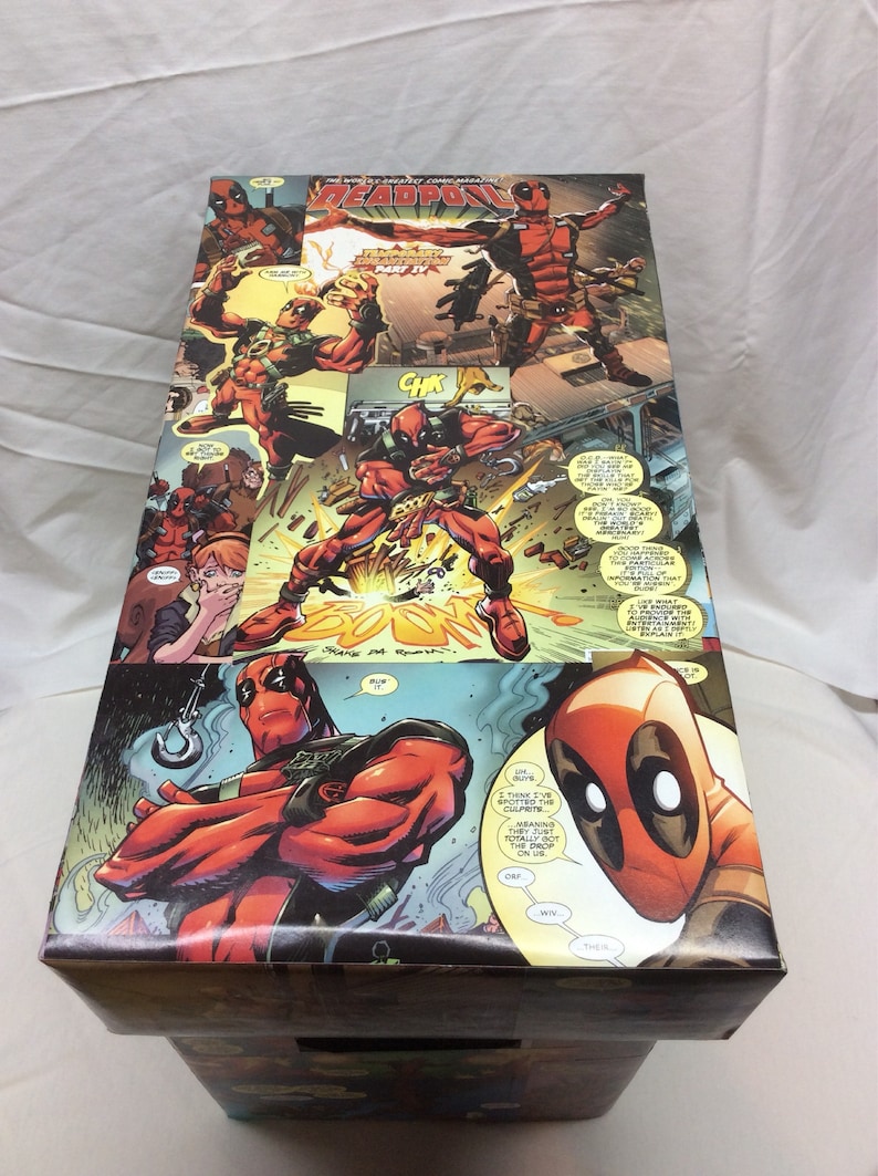 DEADPOOL Decoupage Comic Book Storage Box | Etsy