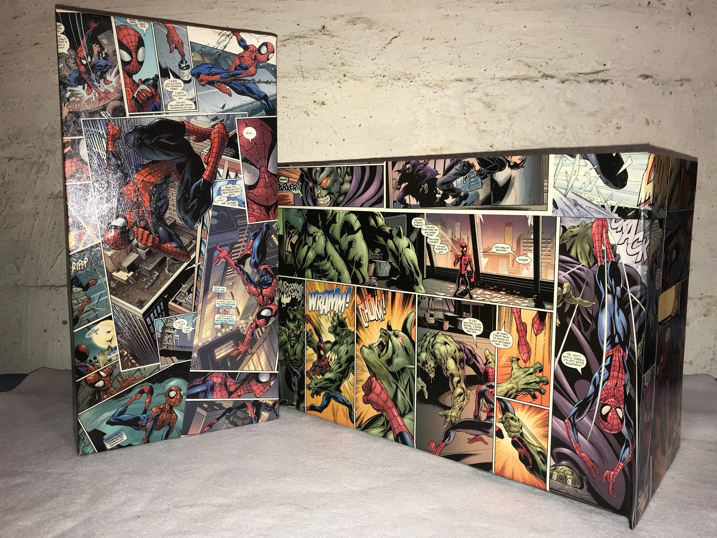 CUSTOM SPIDER-MAN Decoupage Comic Book Storage Box!!! - Etsy