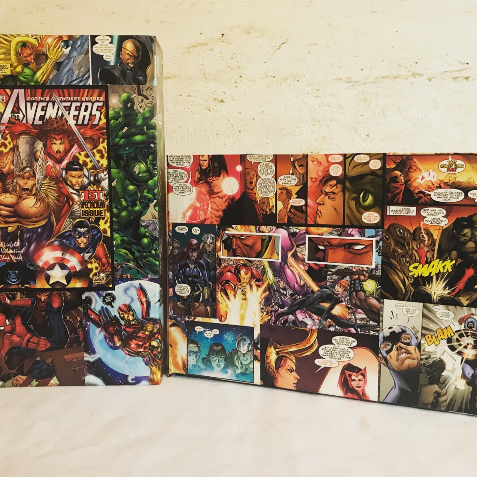 Avengers CUSTOM Decoupage Comic Book Storage Box | Etsy