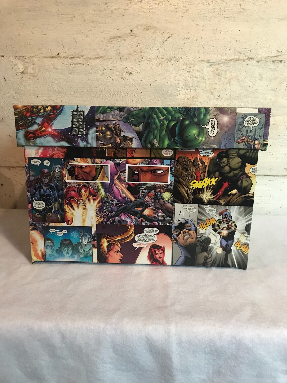 Avengers CUSTOM Decoupage Comic Book Storage Box | Etsy