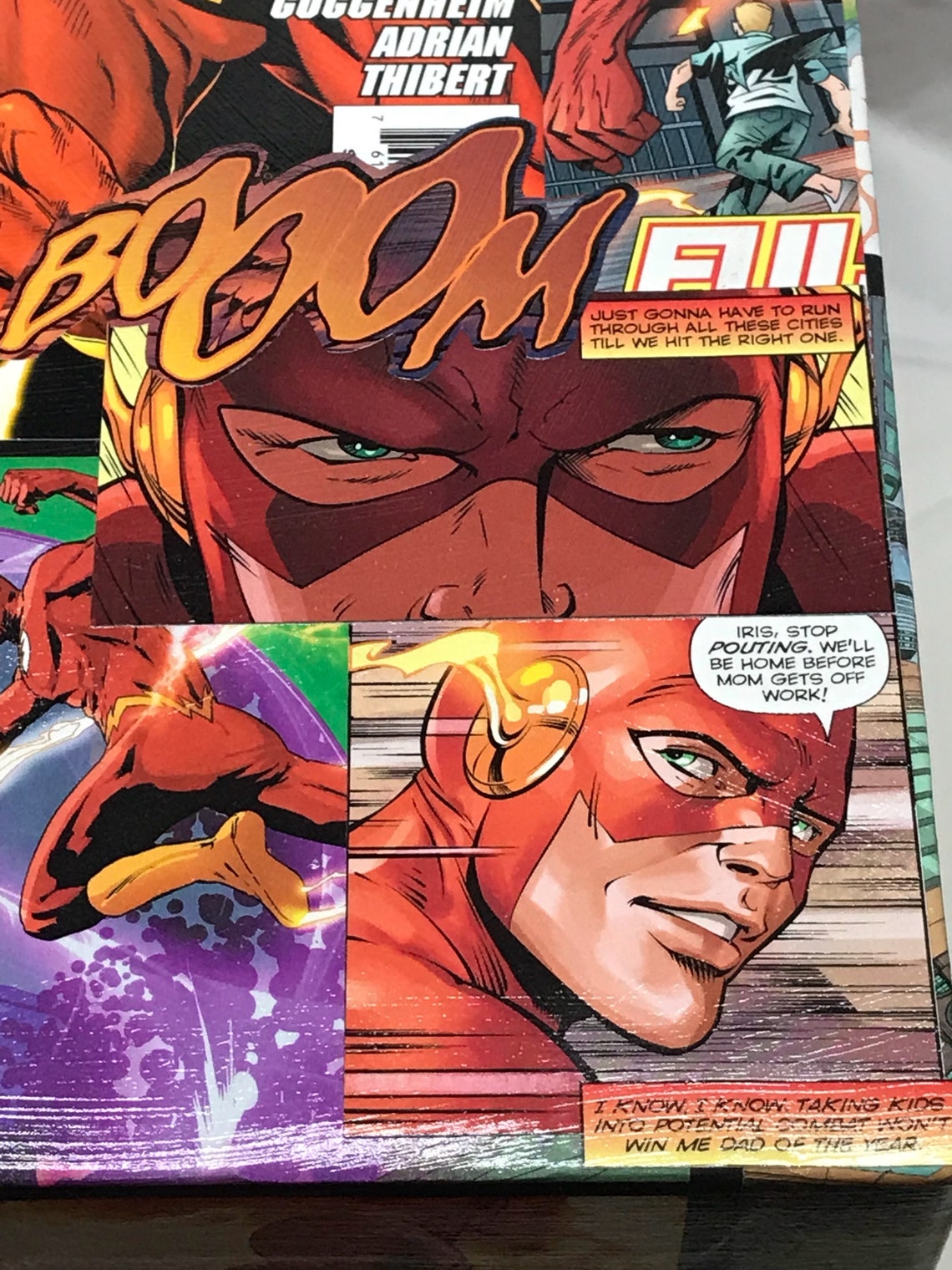 CUSTOM FLASH Decoupage Comic Book Storage Box | Etsy