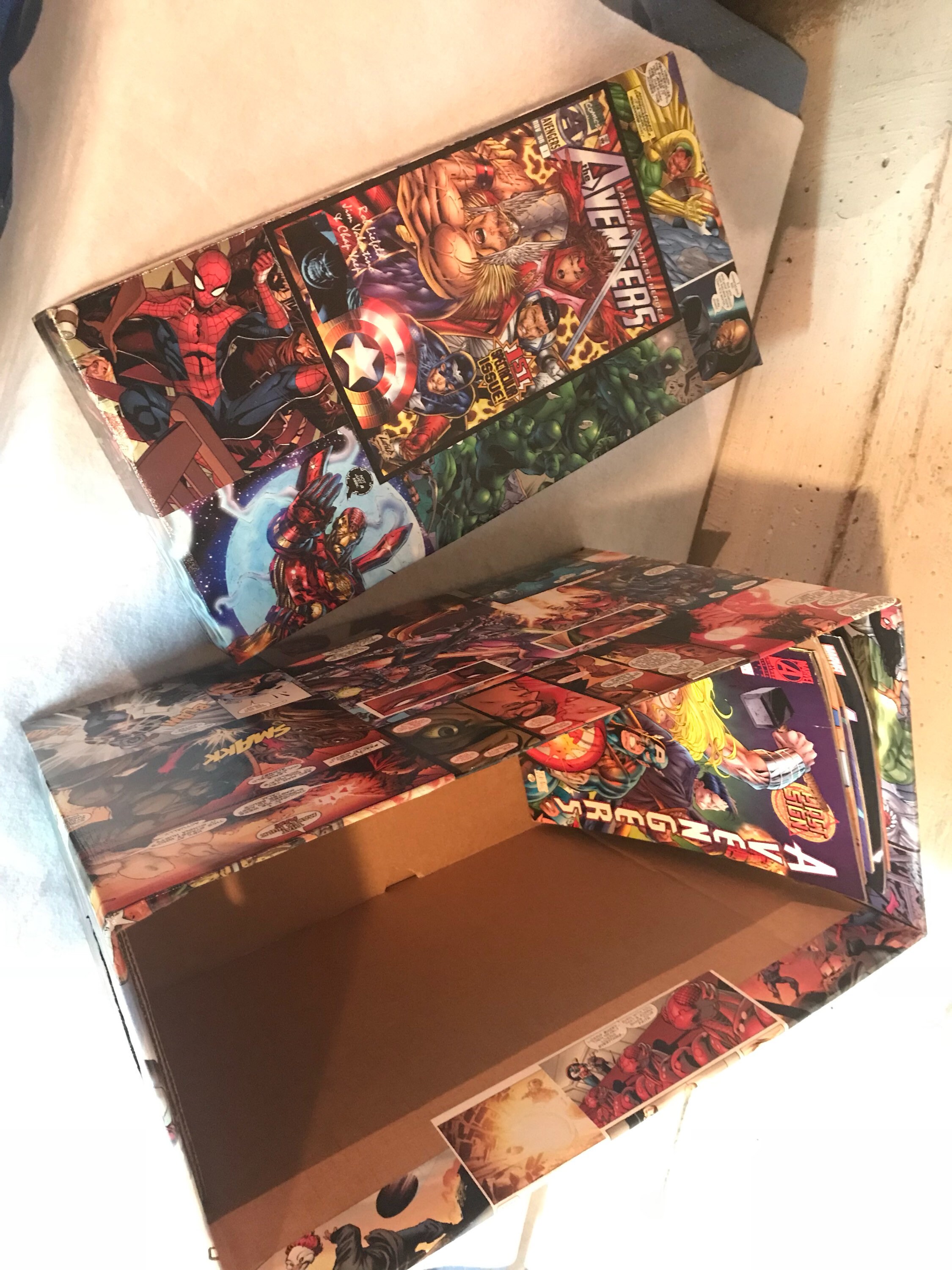 Avengers CUSTOM Decoupage Comic Book Storage Box | Etsy