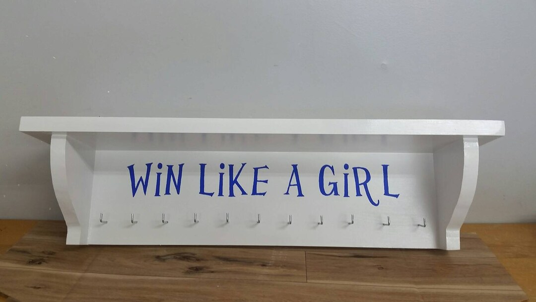36" Trophy Shelf and Medal Holder, Trophy Display, Basketball Shelf ...