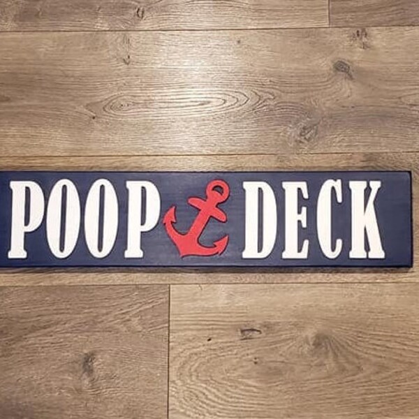 Poop Deck Sign - Etsy