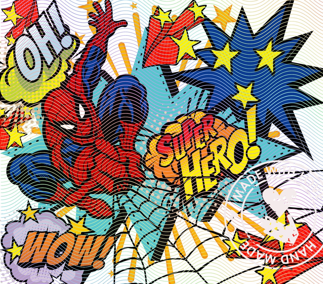 Spider Man Comic Book Style - Etsy