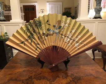 Asian fan wall decor | Etsy