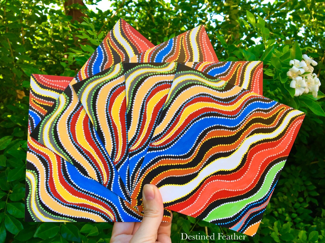 Indigenous Art Greeting Card, Aboriginal Art Card, Dot Painting Card ...