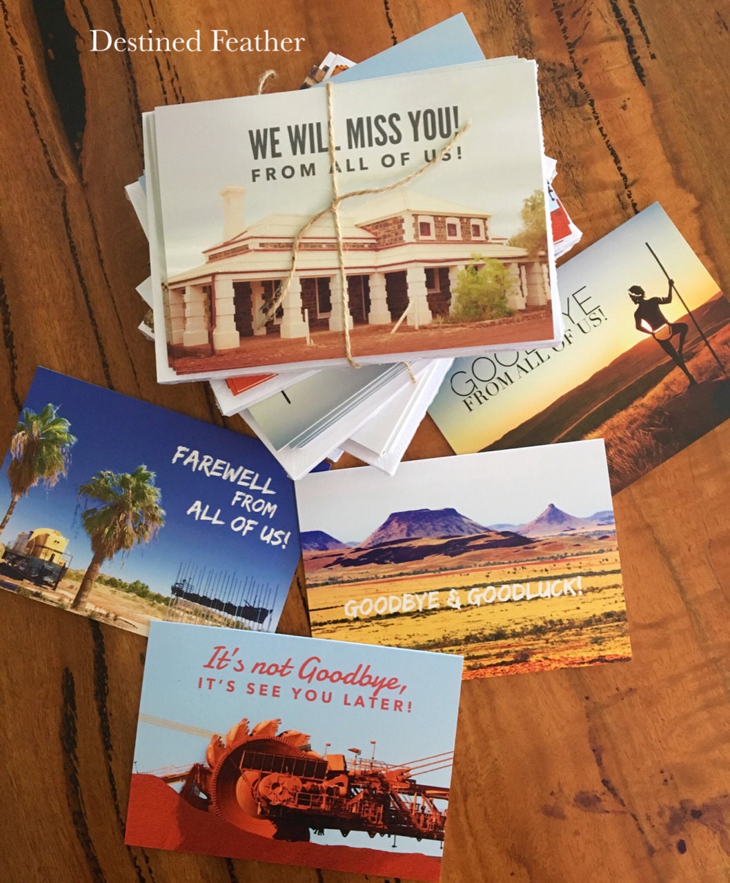Pilbara Goodbye Card, Australian Farewell Card, Pilbara Souvenir ...
