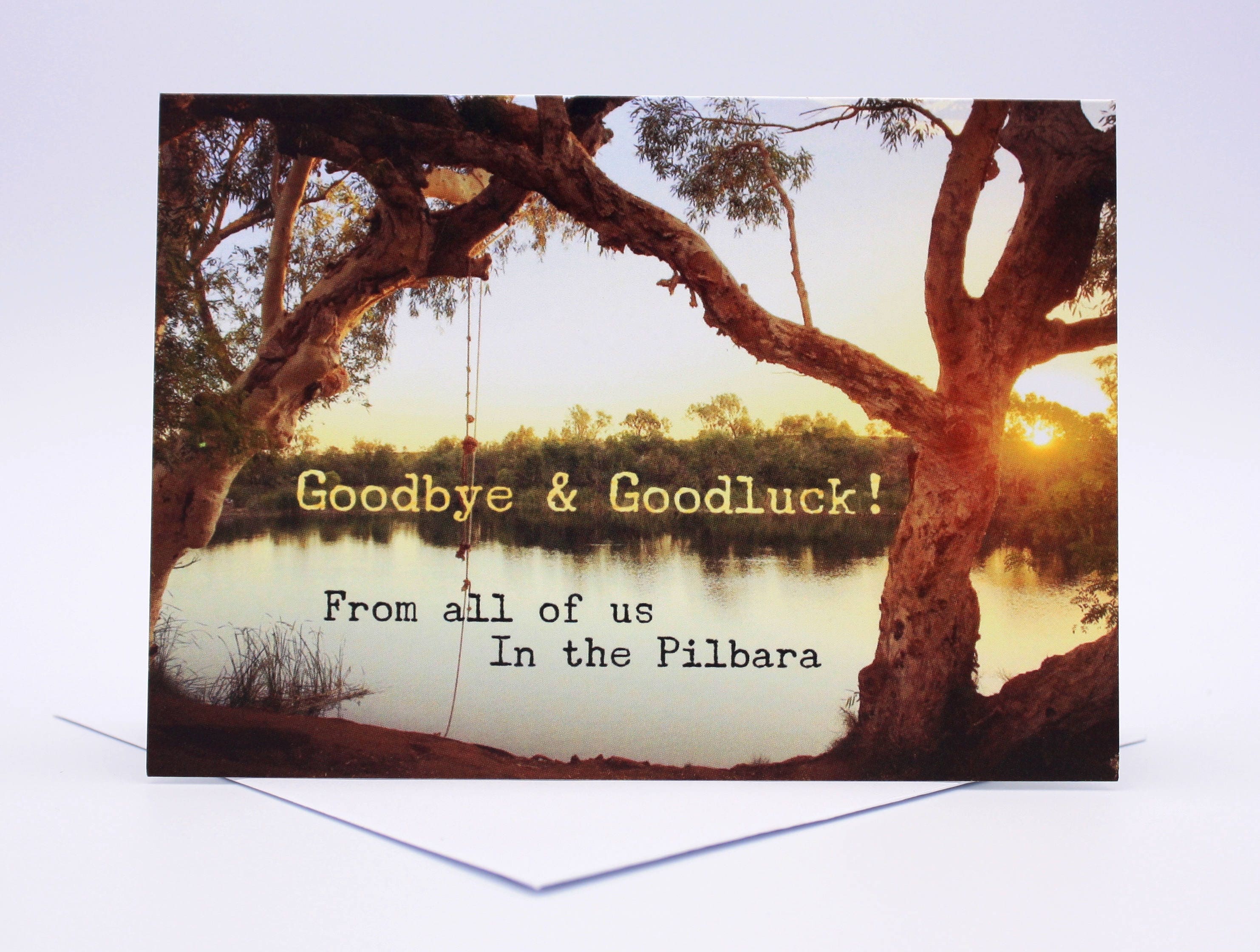 Pilbara Goodbye Card, Australian Farewell Card, Pilbara Souvenir ...