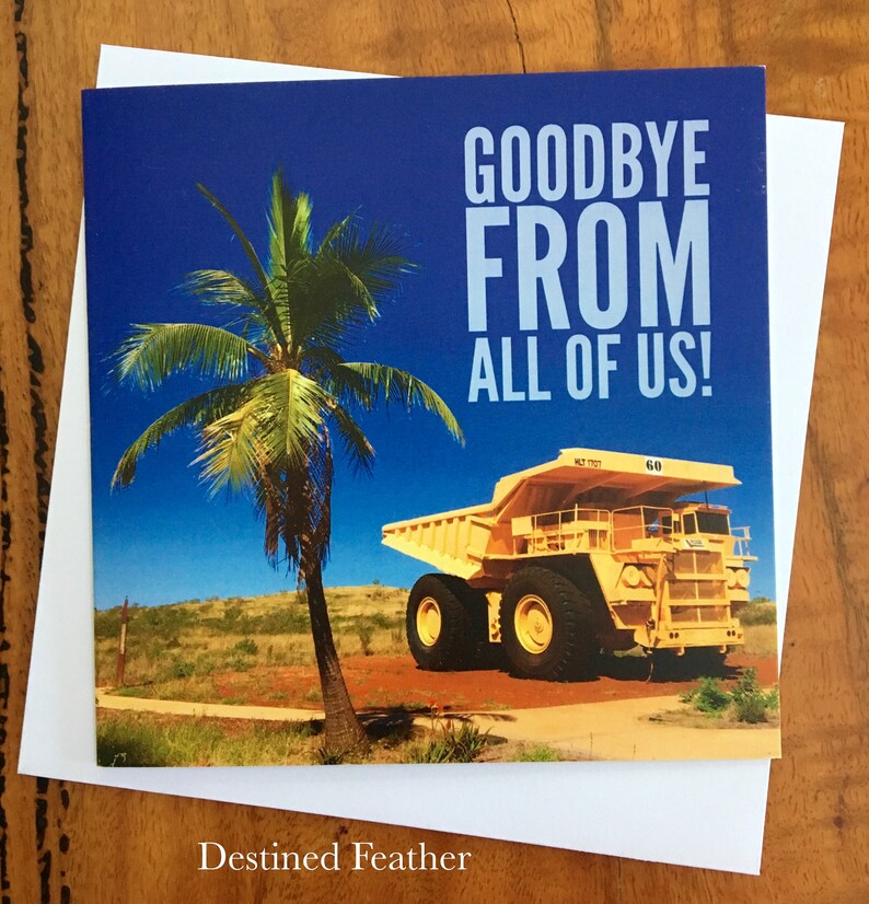Pilbara Goodbye Card, Australian Farewell Card, Pilbara Souvenir ...