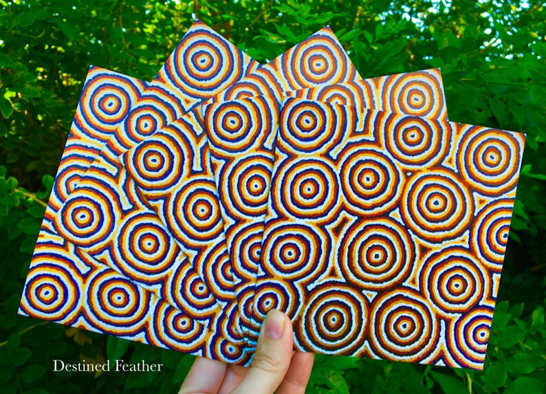 Indigenous Art Greeting Card Aboriginal Art Card Dot | Etsy