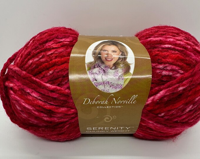 Berry Burst - Serenity Chunky Yarn in Berry Burst Color, Pink Red ...