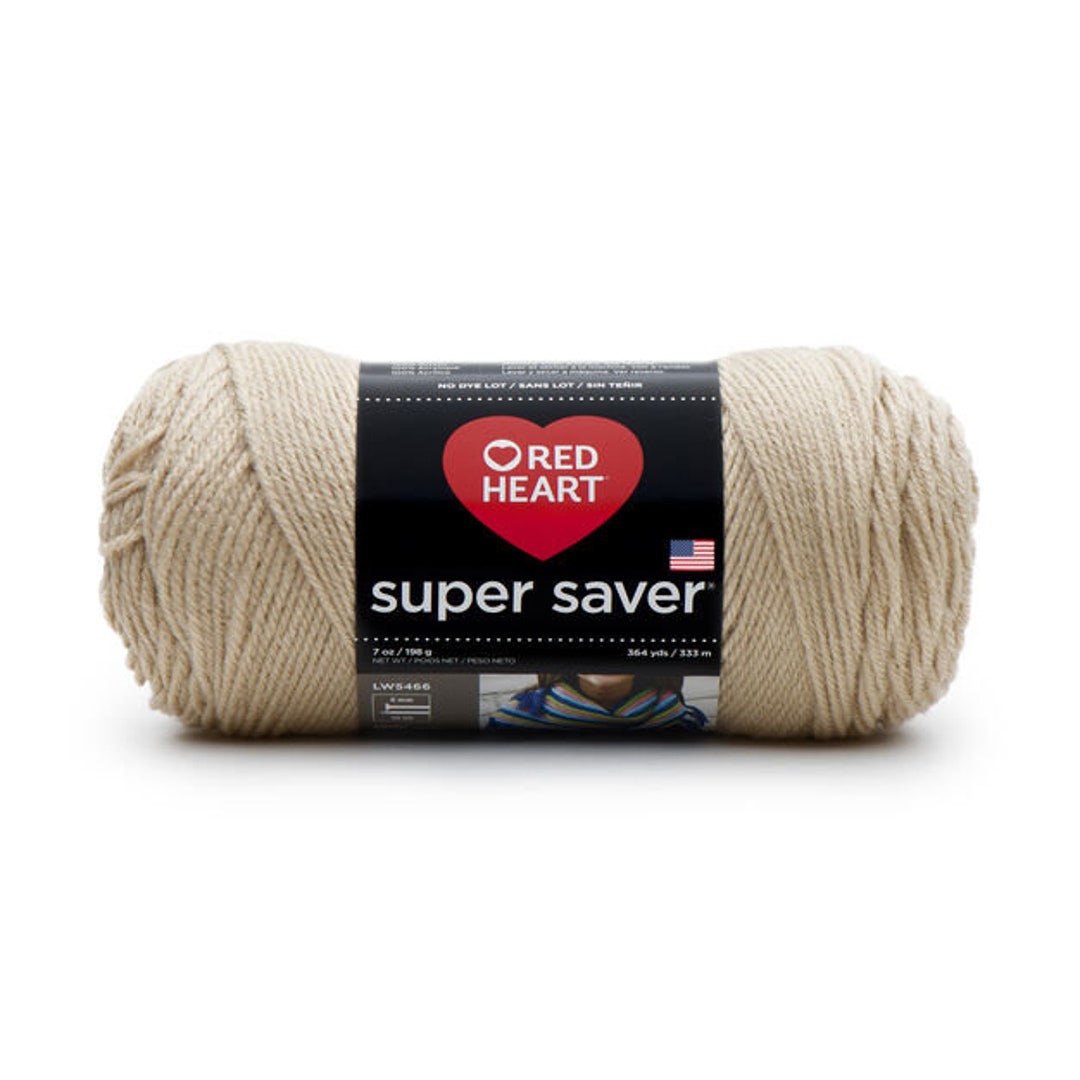Red Heart Super Saver Yarn in Buff Beige Color - Etsy
