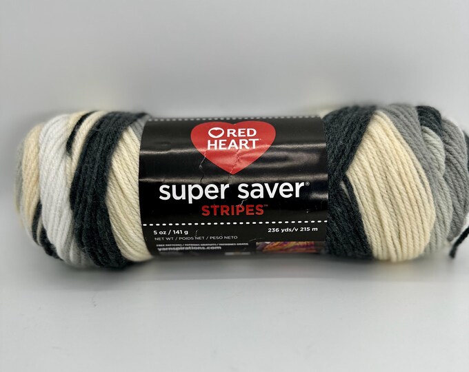 Red Heart Yarn Stripes in Newspaper, Red Heart Super Saver in ...