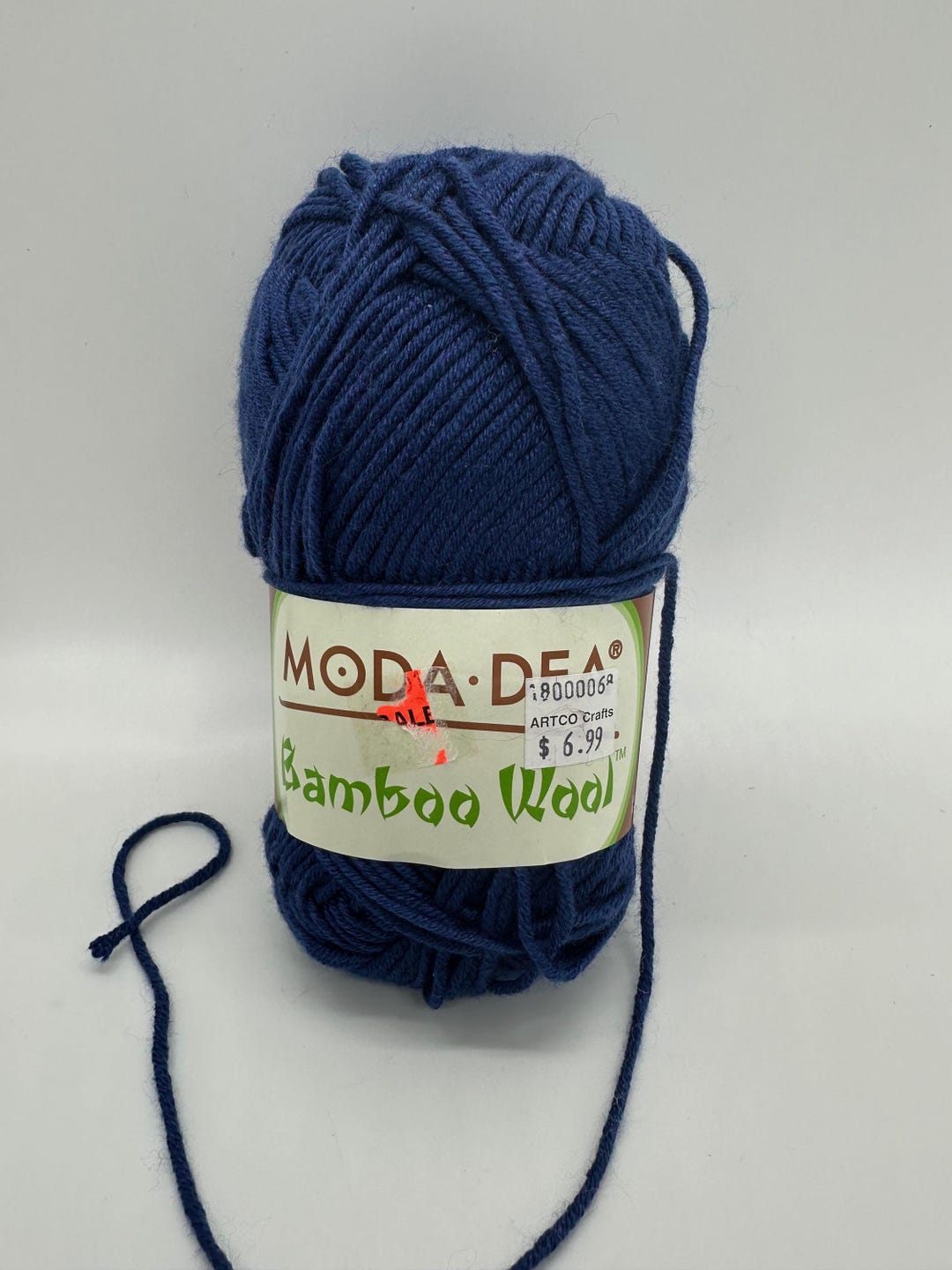 Discontinued Yarn!! Moda Dea Bamboo Wool Yarn in Blue Velvet Color ...