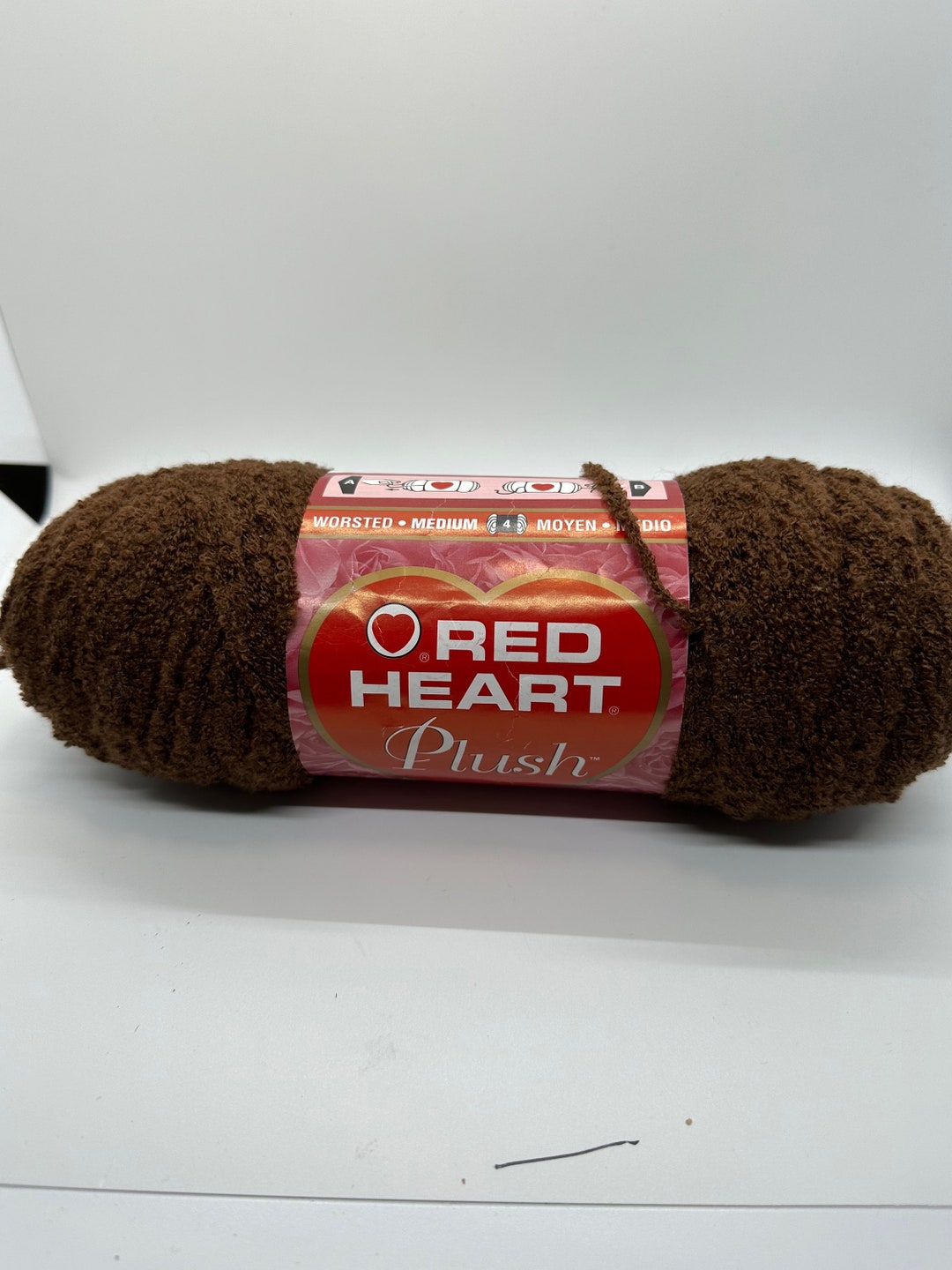 Red Heart Plush Yarn in Chocolate Color, Dark Brown Plush Yarn - Etsy