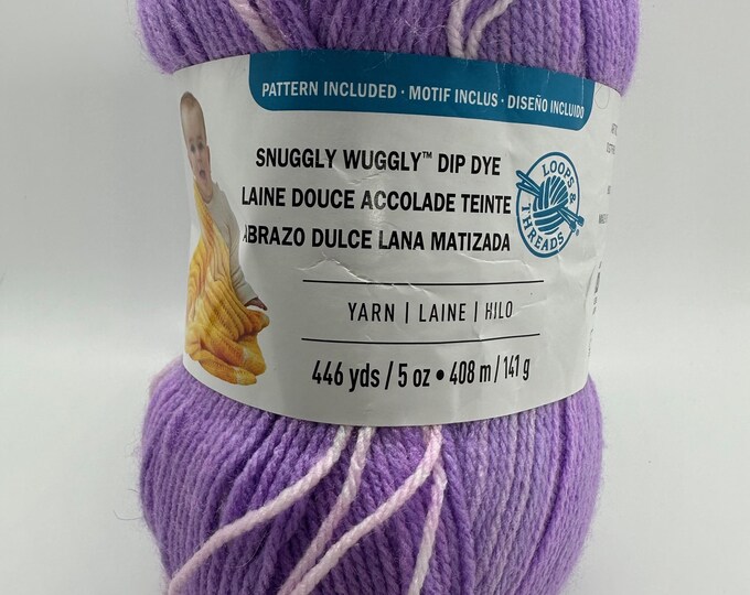 Snuggly Wiggly Yarn by Loops and Threads Purple Haze Color - Etsy