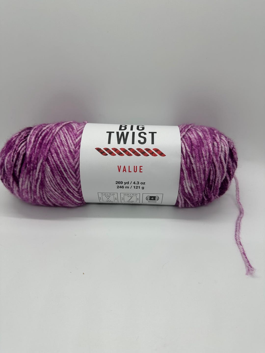 Big Twist Value Print Yarn in Purple Ombre. Purple Variegated Yarn ...