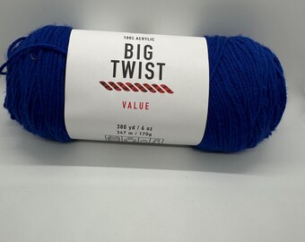 Big Twist Value Yarn in Varsity Navy Blue Color, Navy Blue Yarn - Etsy