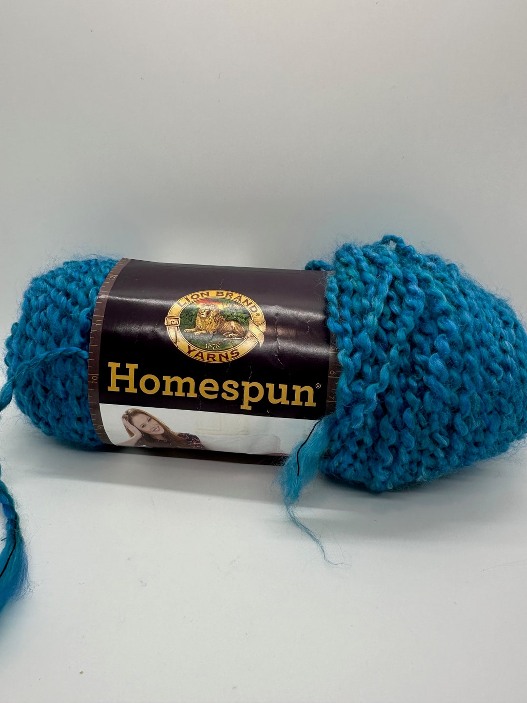 Lion Brand Homespun Yarn in Opal Color, Turquoise Homespun Yarn - Etsy