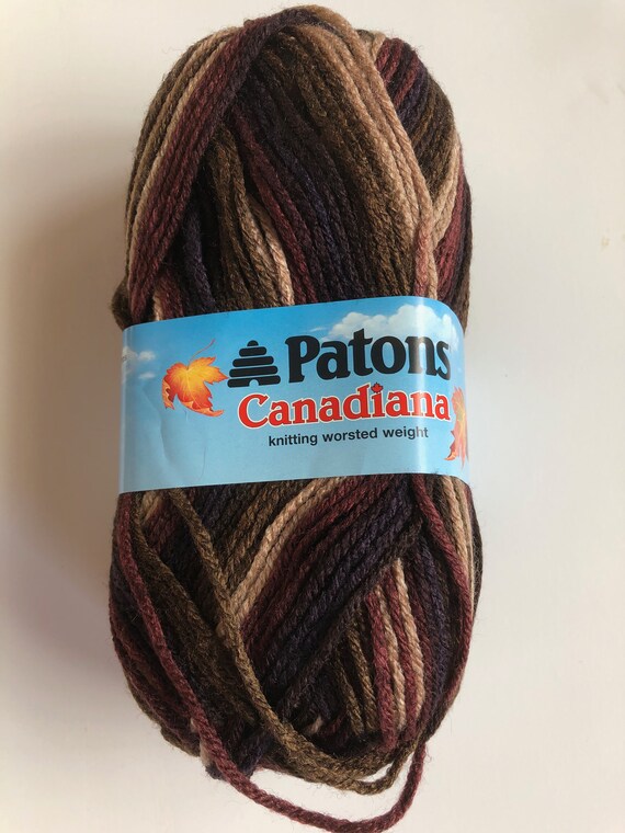 Craft Supplies & Tools Sewing & Fiber Burgundy color Patons Canadiana ...