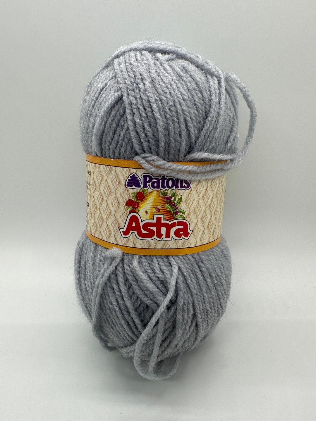 Patons Astra Yarn in Silver Gray Mix Color, Gray Acrylic Yarn - Etsy