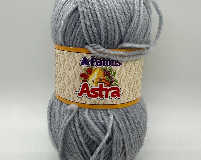 Patons Astra Yarn in Silver Gray Mix Color, Gray Acrylic Yarn - Etsy