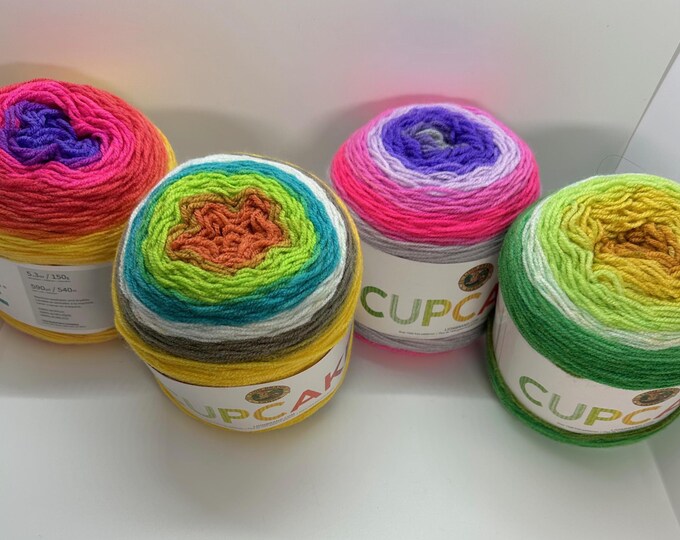 Discontinued Yarn, Lion Brand Cupcake Yarn, 4 Colors to Choose From - Etsy