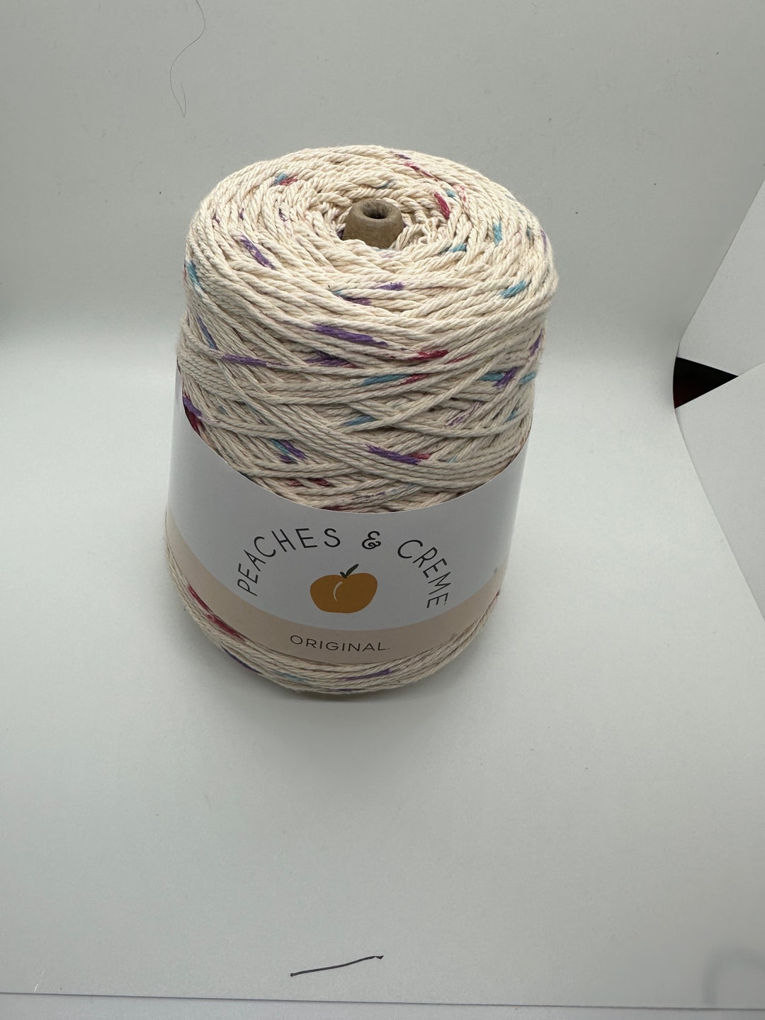 Peaches and Cream Cotton Yarn Cone in Panorama Color, Shades of Beige ...