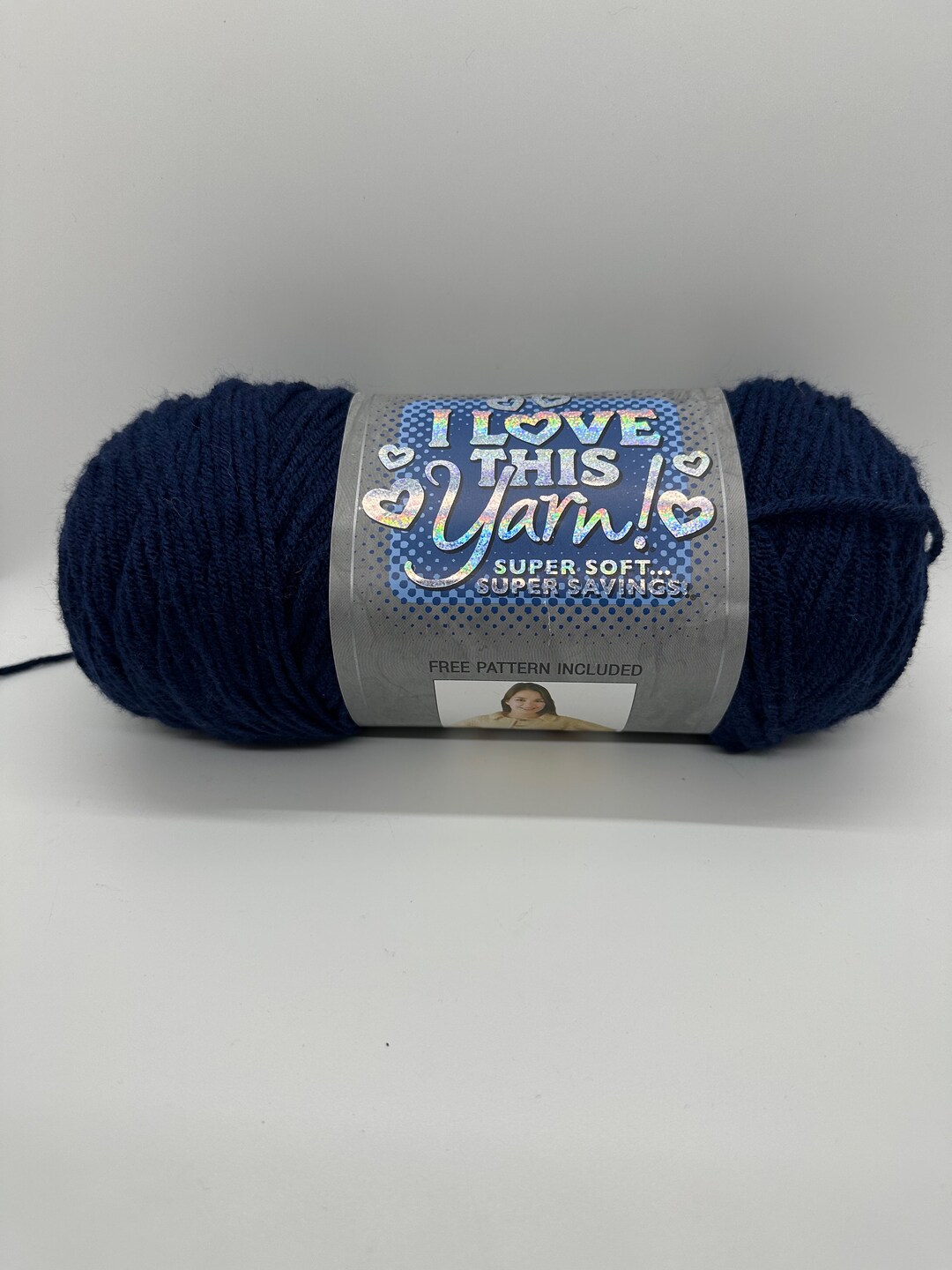 I Love This Yarn in Navy Color, Navy Blue Acrylic Yarn - Etsy