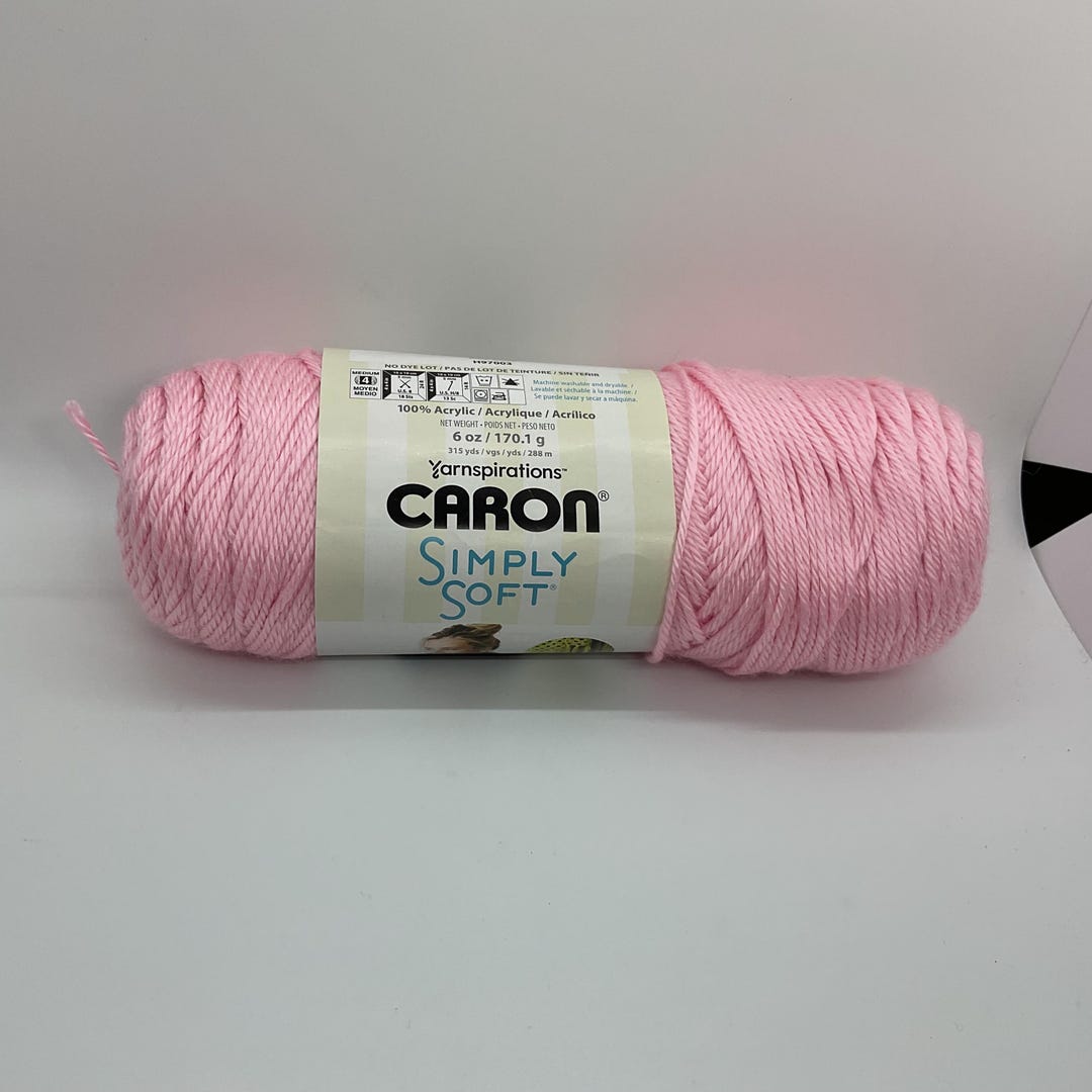 Caron Simply Soft Pink Color, Pink Acrylic Yarn - Etsy
