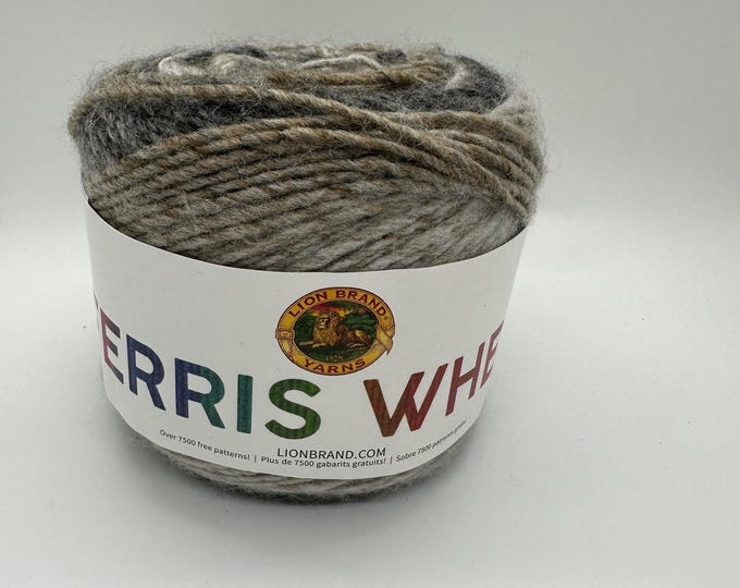 Ferris Wheel Yarn From Lion Brand Yarn, Color Morning Java - Etsy