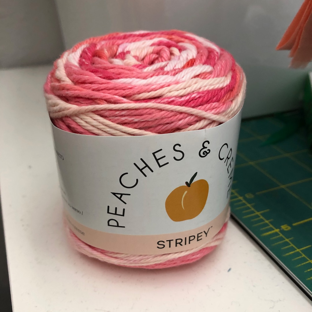 Peaches & Cream Cotton Yarn: Energetic Pink Color, Variegated Pink ...