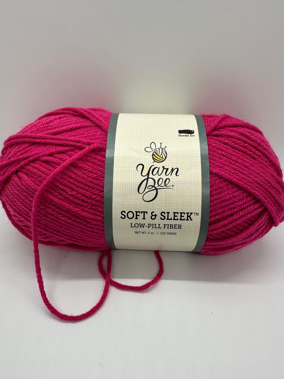 Yarn Bee Soft and Sleek Prints in Hot Pink, Low Pill Fiber Hot Pink ...