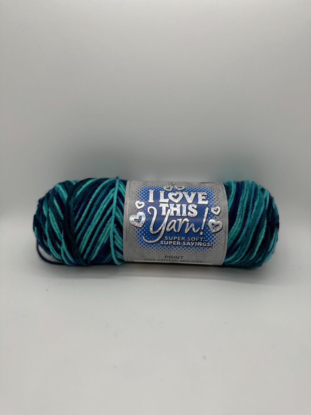 Print I Love This Yarn in Poolside Siesta Color, Blue and Turquoise ...